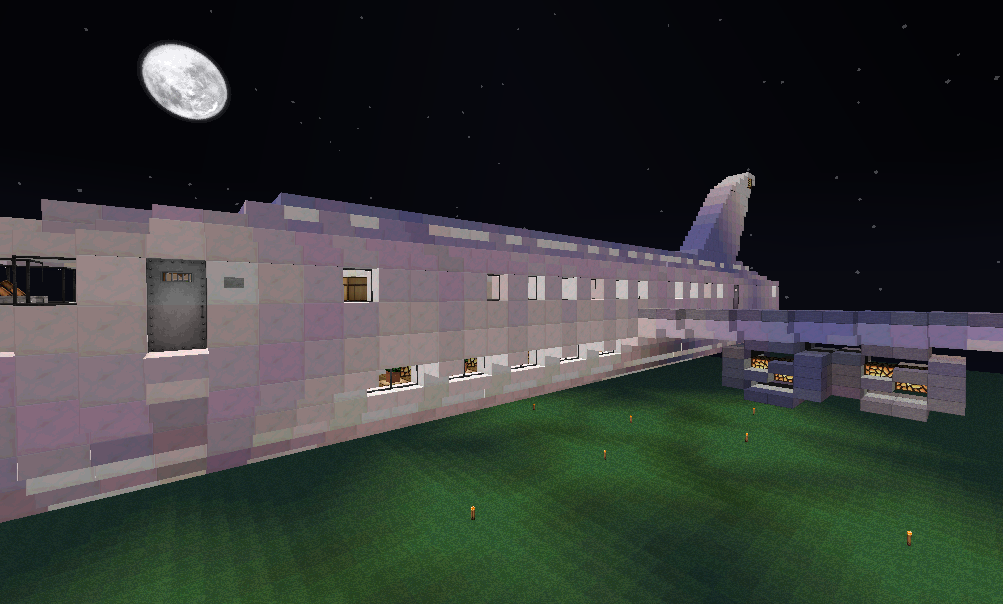 Avión comercial grande: boeing 747 Minecraft Map