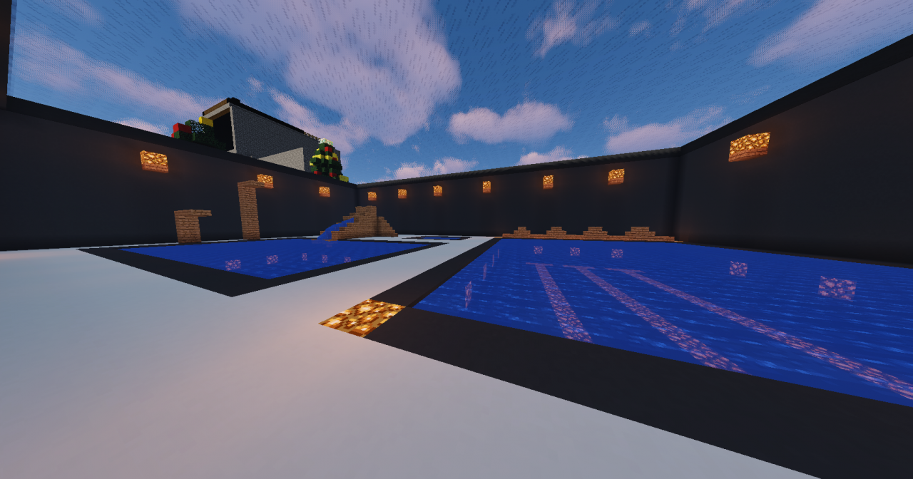 Minecraft modern swimming pool + sport hall (Schematic) Minecraft Map