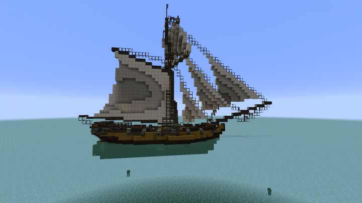 HM Cutter Clam (10 Guns) Full Interiour With download Minecraft Map