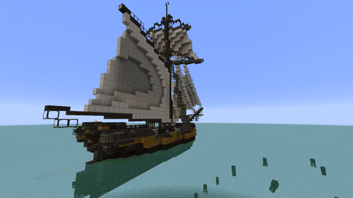 HM Cutter Clam (10 Guns) Full Interiour With download Minecraft Map