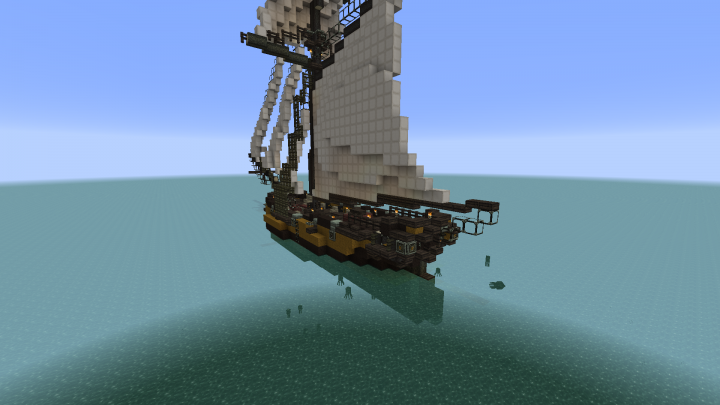 HM Cutter Clam (10 Guns) Full Interiour With download Minecraft Map