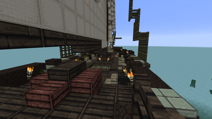 HM Cutter Clam (10 Guns) Full Interiour With download Minecraft Map