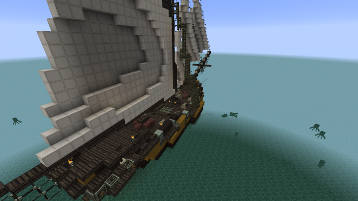 HM Cutter Clam (10 Guns) Full Interiour With download Minecraft Map