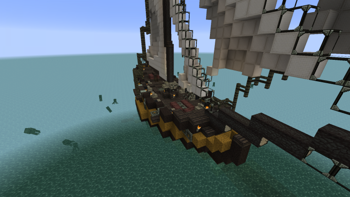 HM Cutter Clam (10 Guns) Full Interiour With download Minecraft Map