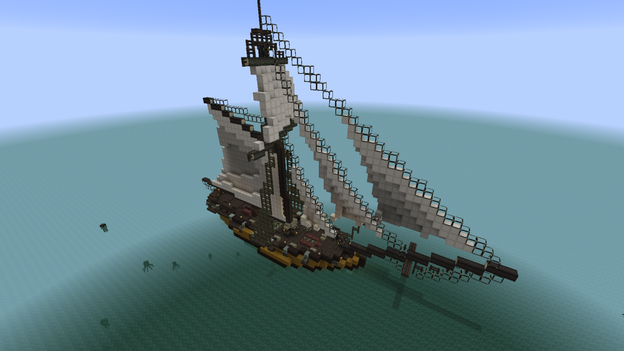 HM Cutter Clam (10 Guns) Full Interiour With download Minecraft Map