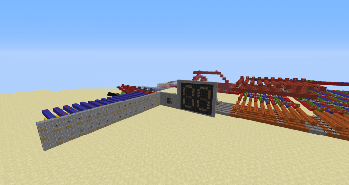 4-Bit Rechner/Calculator Minecraft Map