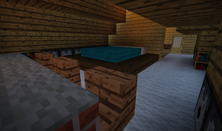 BIRCH WOOD GABLE COUNTRY HOUSE +Yard Minecraft Map