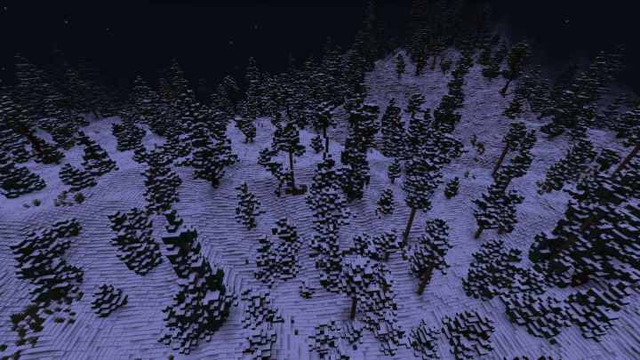 winter mountain highlands Minecraft Map