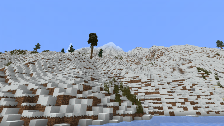 winter mountain highlands Minecraft Map