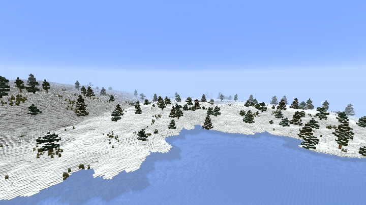 winter mountain highlands Minecraft Map