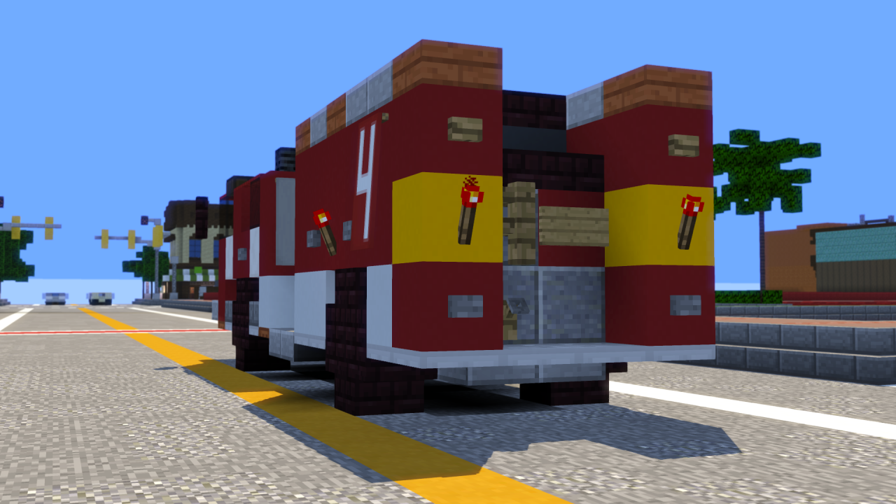 Los Angeles LAFD Fire Engine Minecraft Map