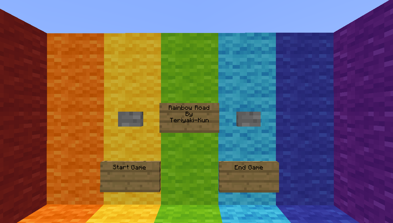 Rainbow Road Minecraft Map