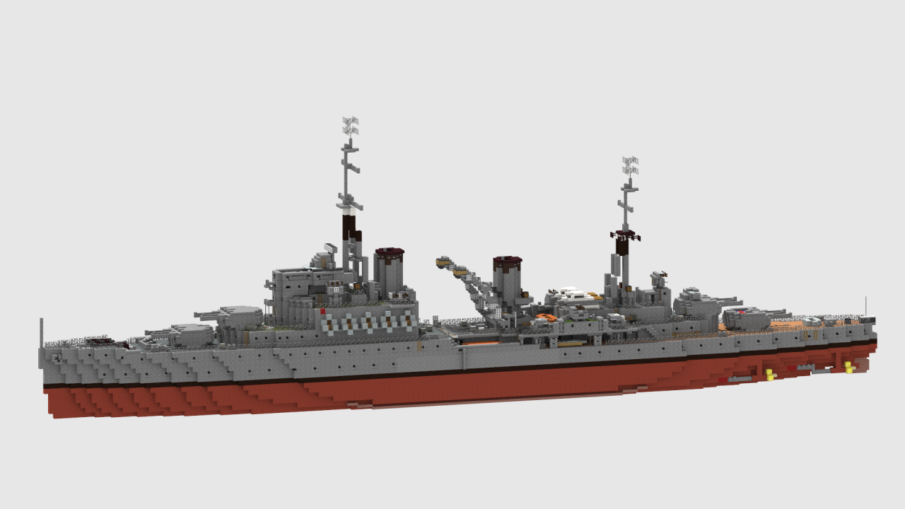 British Light Cruiser - Hms Fiji Minecraft Map