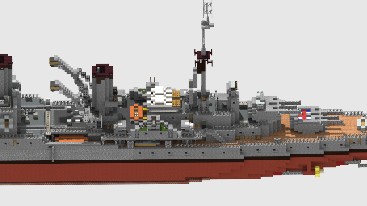British Light Cruiser - Hms Fiji Minecraft Map