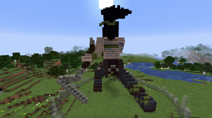 Akali Statue from League of Legends Minecraft Map