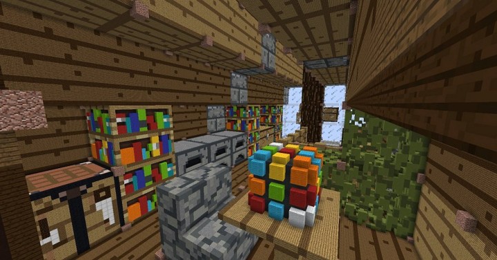 A huge house out of huge blocks Minecraft Map