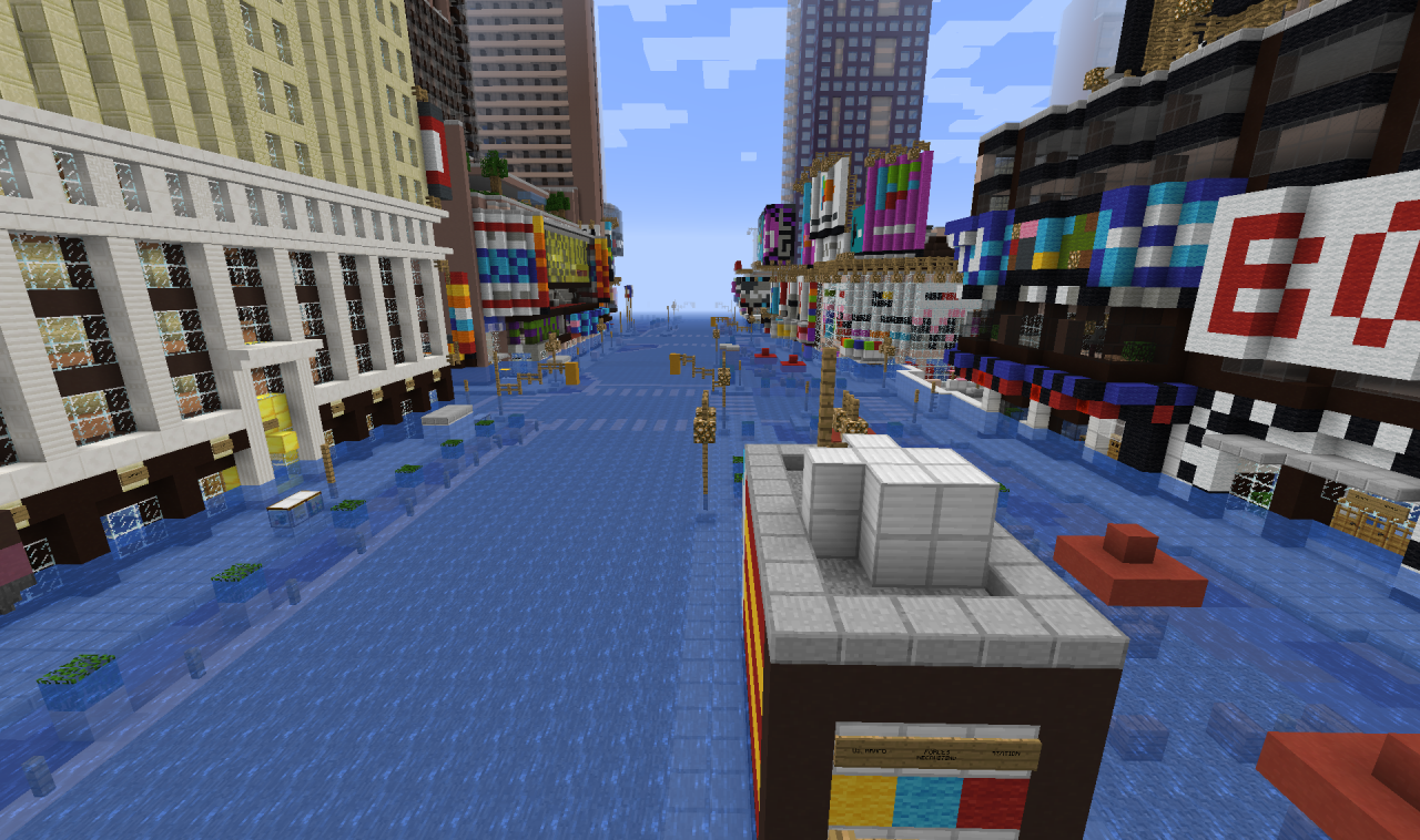Flood of Times Square Minecraft Map