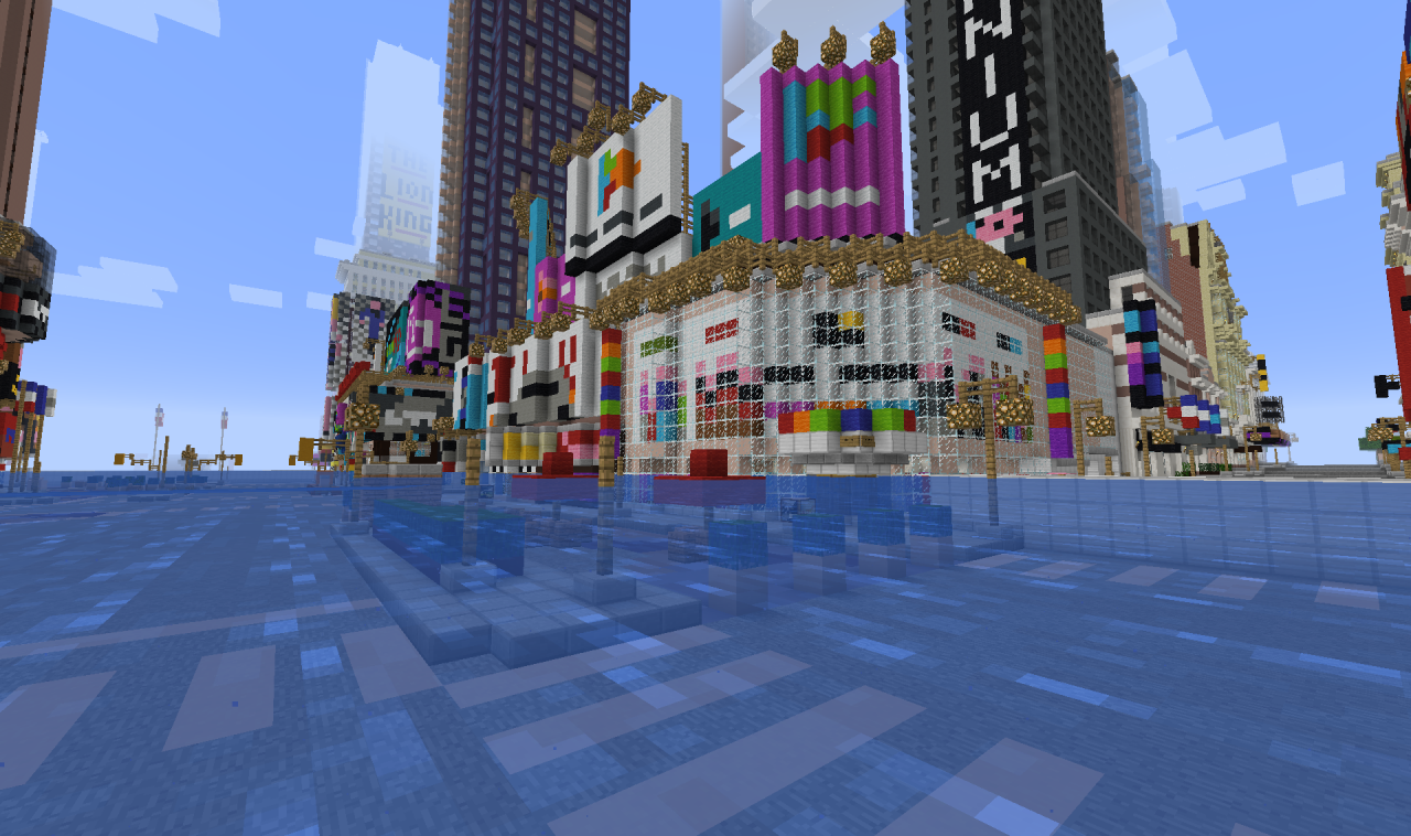 Flood of Times Square Minecraft Map