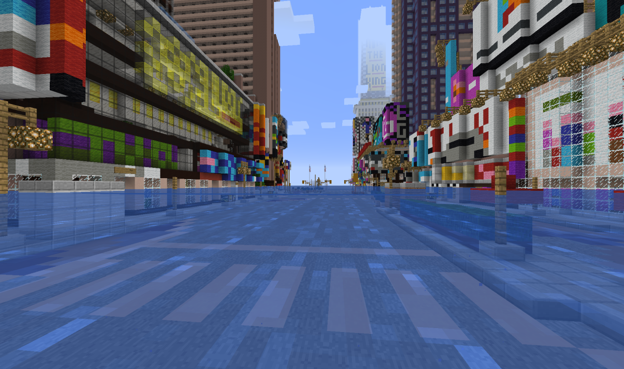 Flood of Times Square Minecraft Map