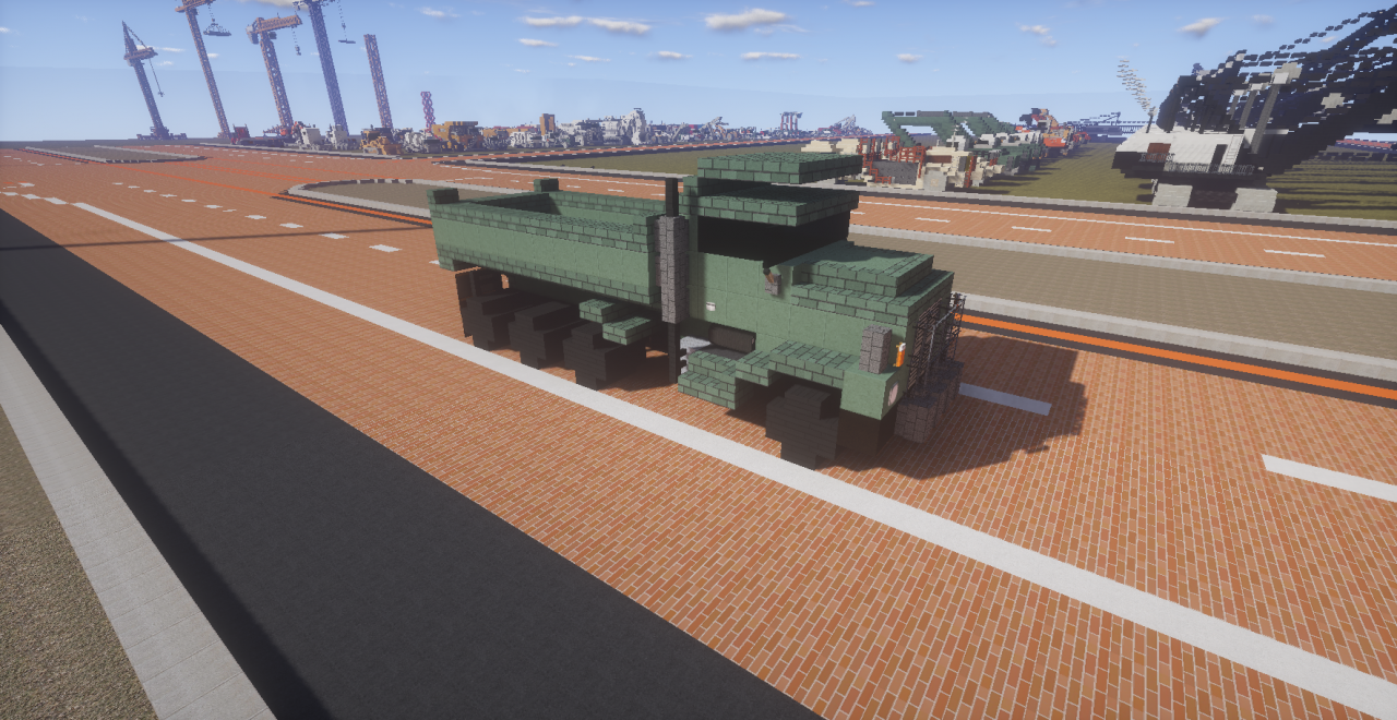 2:1 Scale, AM GENERAL, Military M917 Dump Truck Minecraft Map