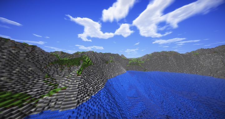 Fjord creative vanilla landscape 3k x 3k Minecraft Map