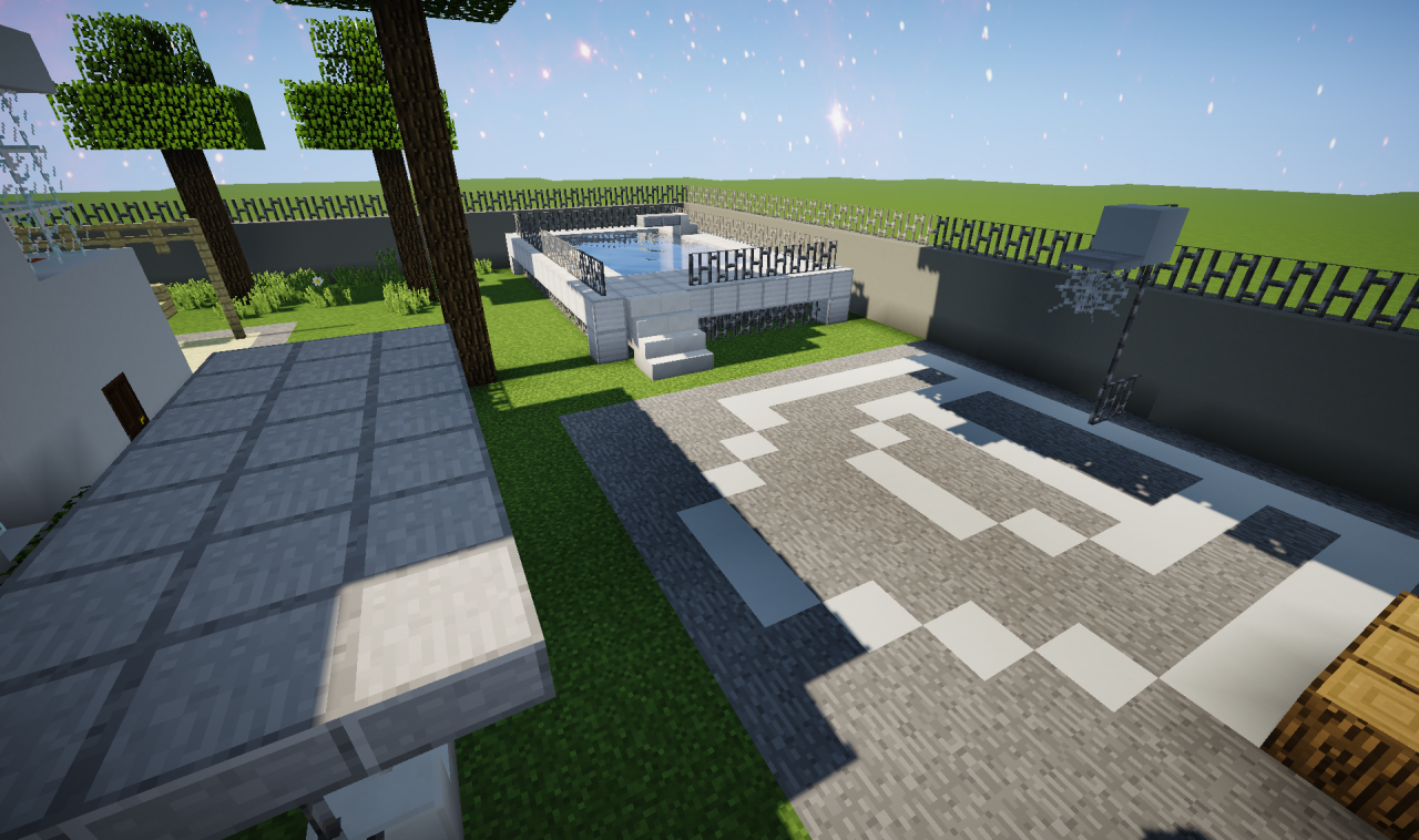 MODERN HOUSE +Yard Minecraft Map