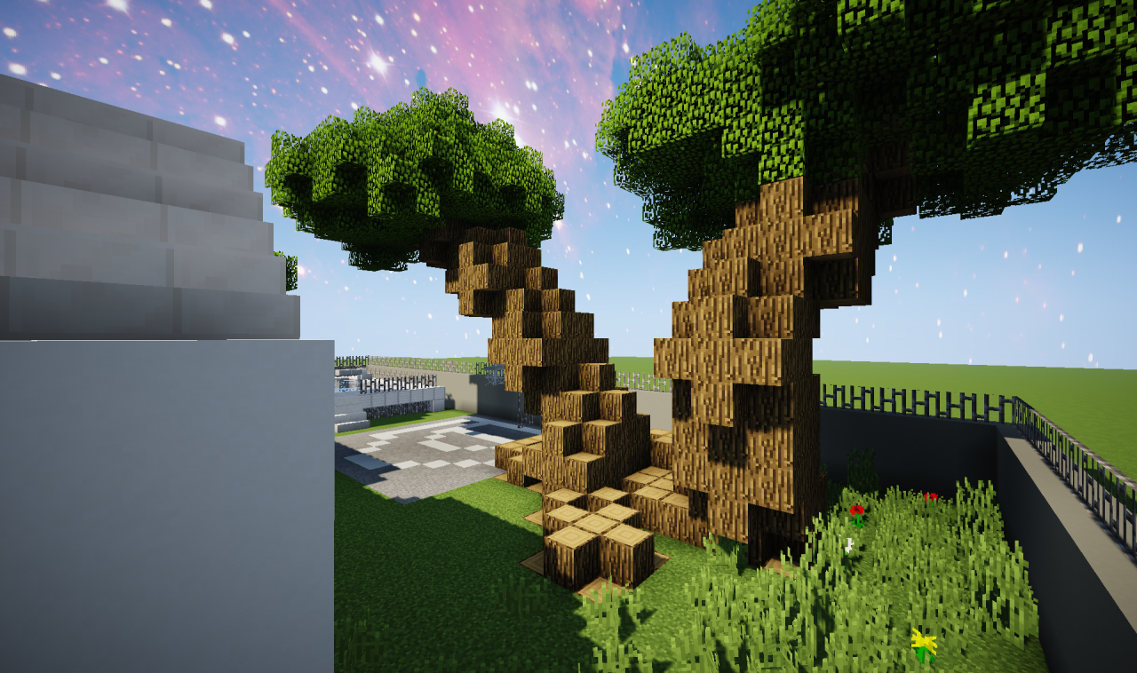 MODERN HOUSE +Yard Minecraft Map