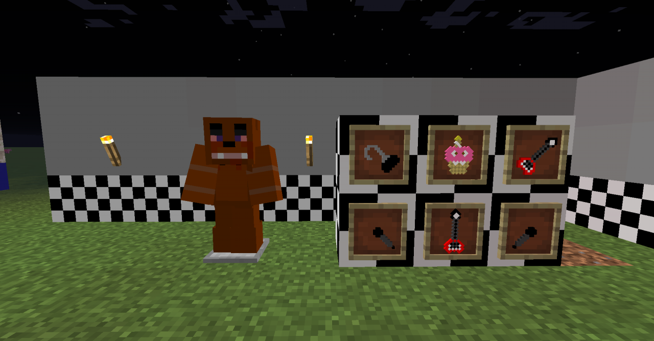 Fnaf 1ish texture pack Minecraft Texture Pack