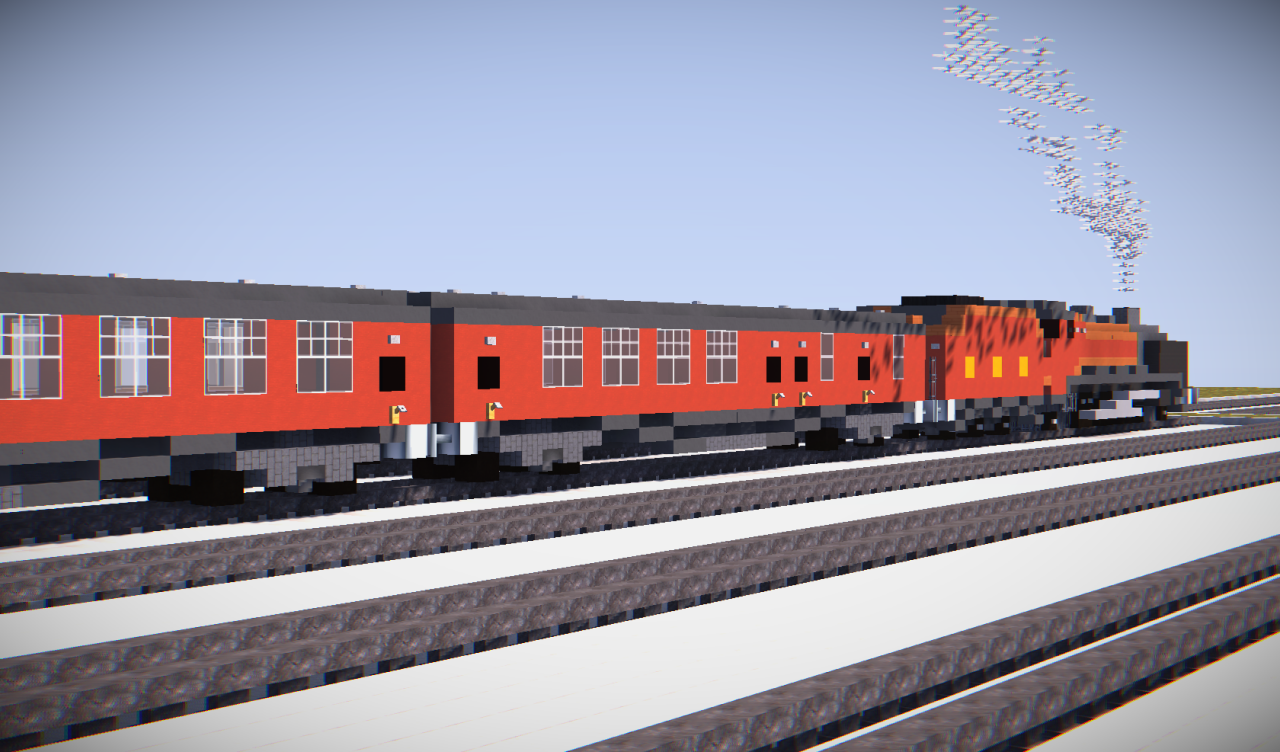 LMS 8P Coronation Class 6233 + Mk1s Minecraft Map