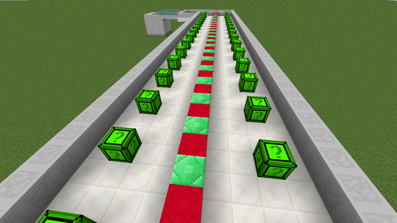 Extreme Emerald Lucky Block Race! 1.8 Minecraft Map