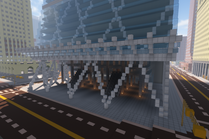 Modern Skyscraper (Facade): The Bakerstown Project Minecraft Map