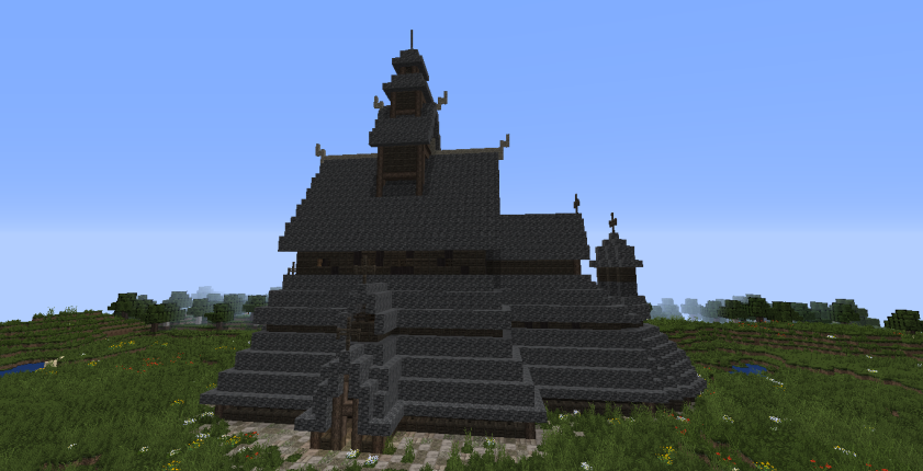 NORWAY CHURCH (Borgund stavkirke) Minecraft Map