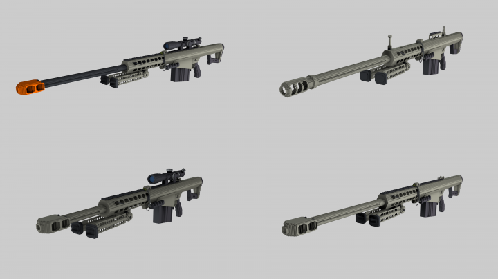 TheKurvinox's Barrett .50cal collection! Minecraft Map