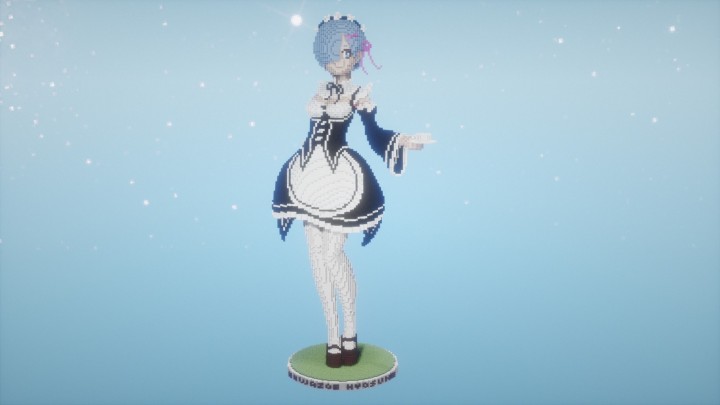 The Bigest Rem statue (Re:Zero) Minecraft Map