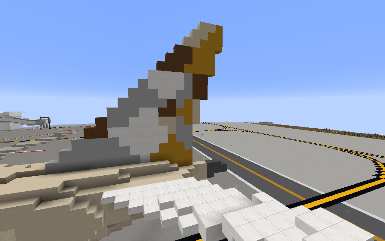 Etihad Airways Boeing 787-9 Minecraft Map