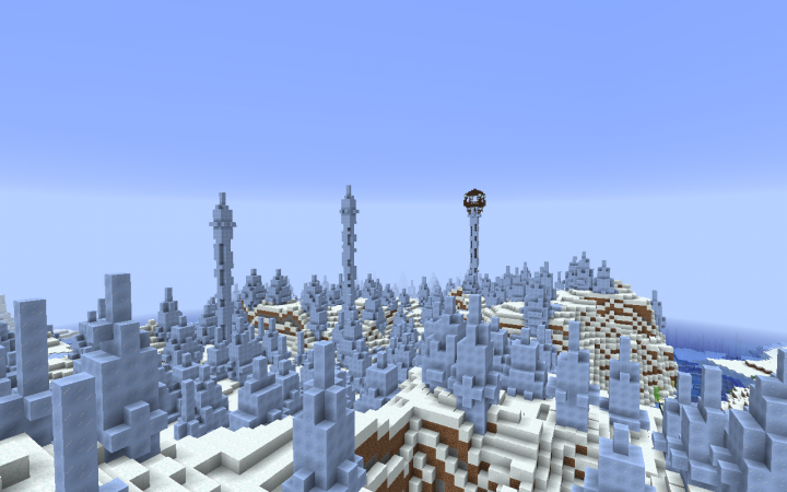 Ice Spike House Minecraft Map