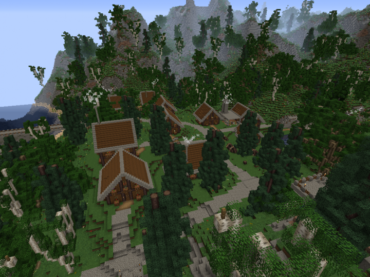 Valley Mountain Village [1.13] Minecraft Map