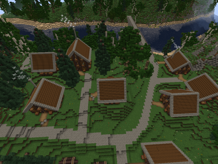 Valley Mountain Village [1.13] Minecraft Map