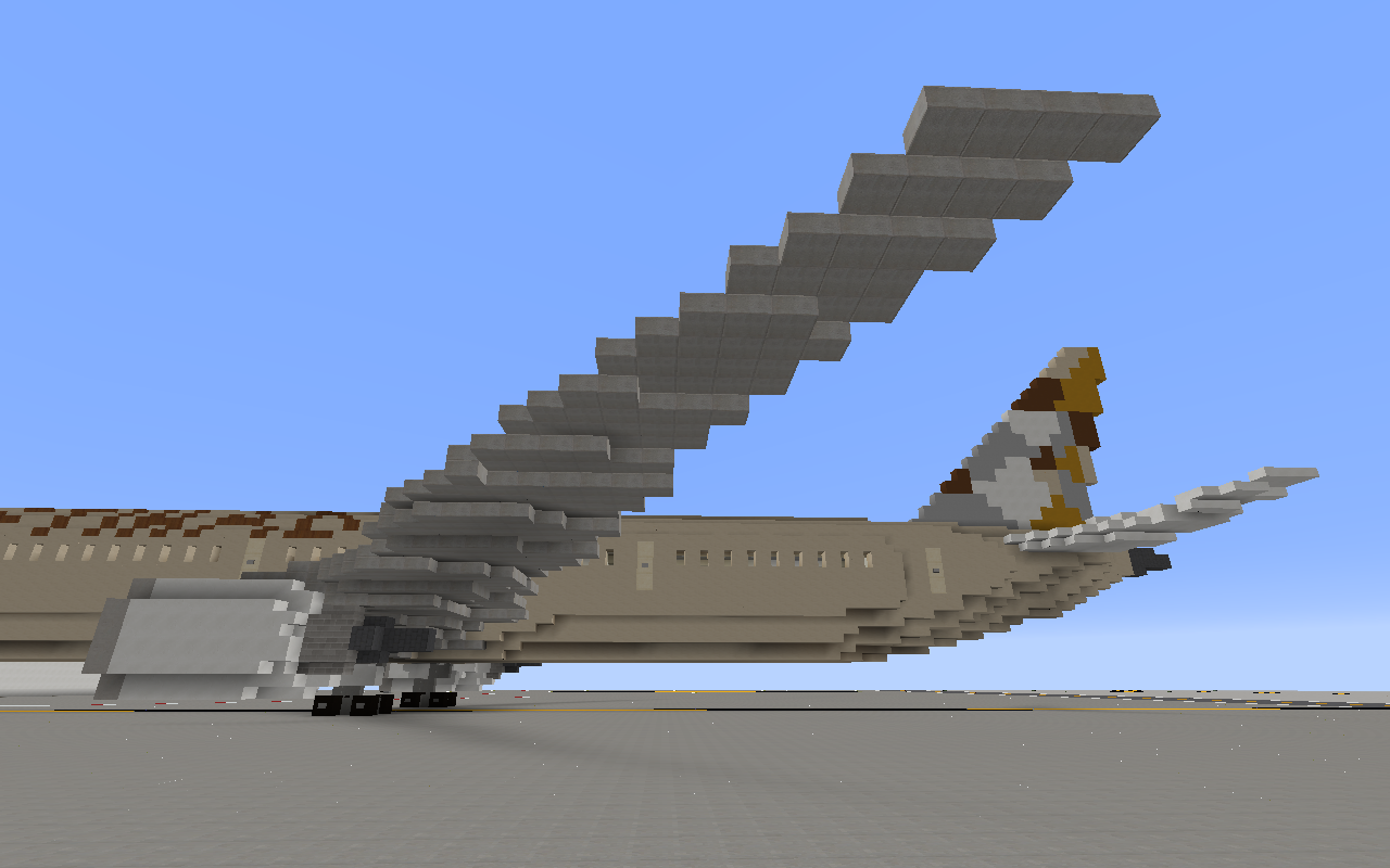 Etihad Airways Boeing 787-9 Minecraft Map