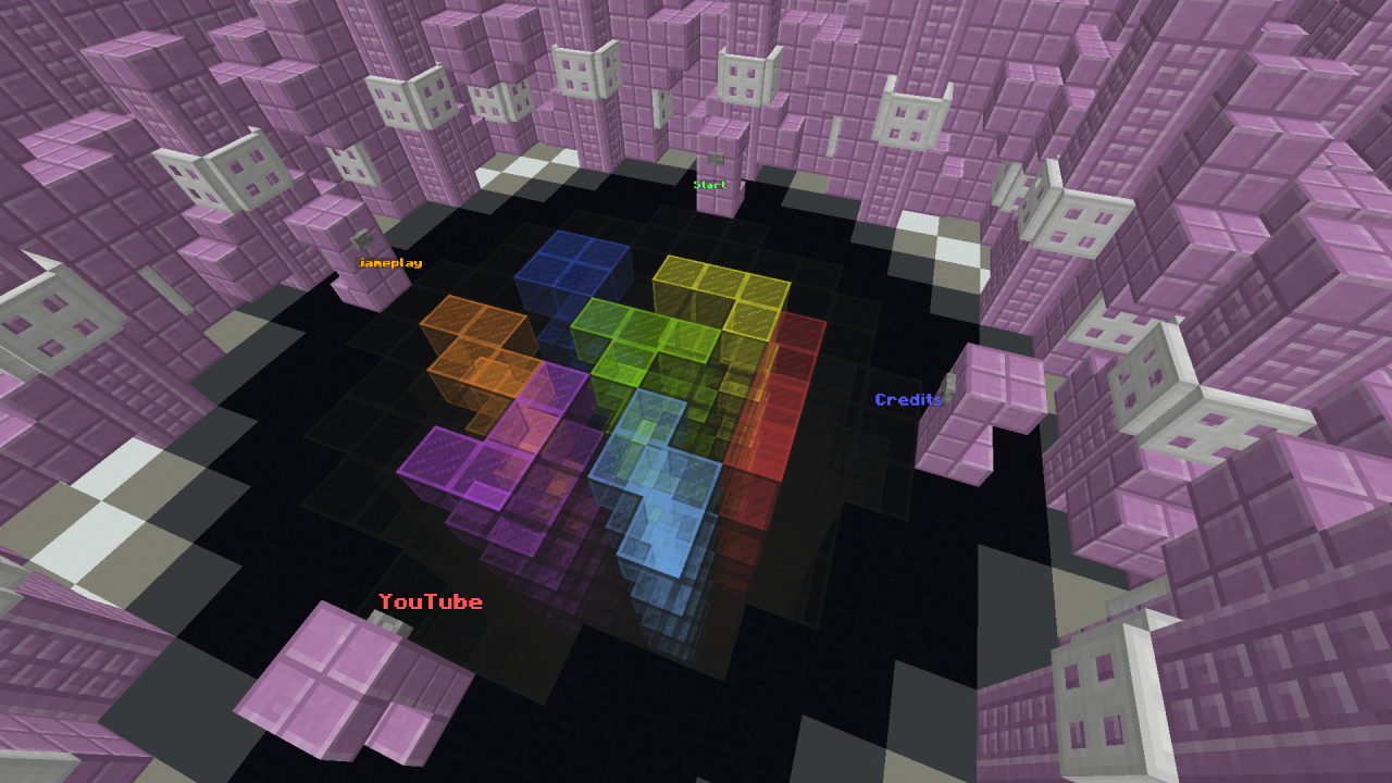 Tetris Recreation Minecraft Map