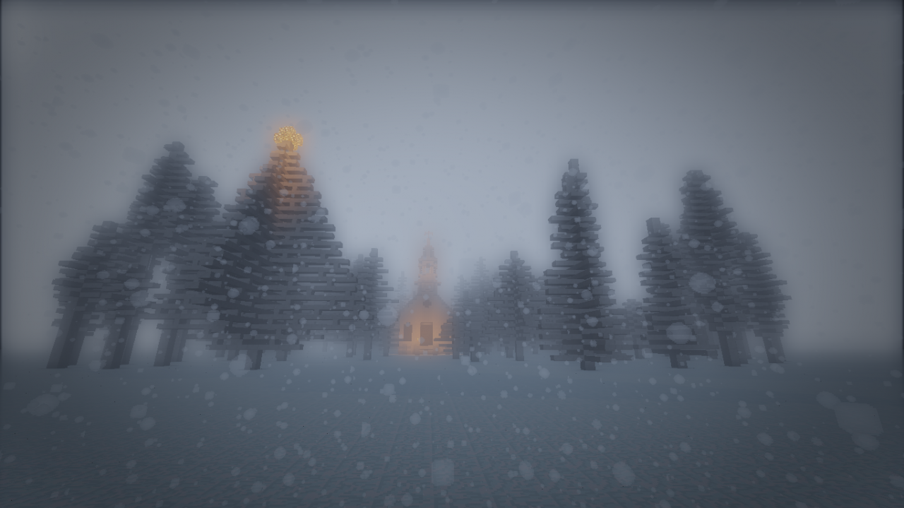 White Christmas Package (29 Tree +1 church) Minecraft Map