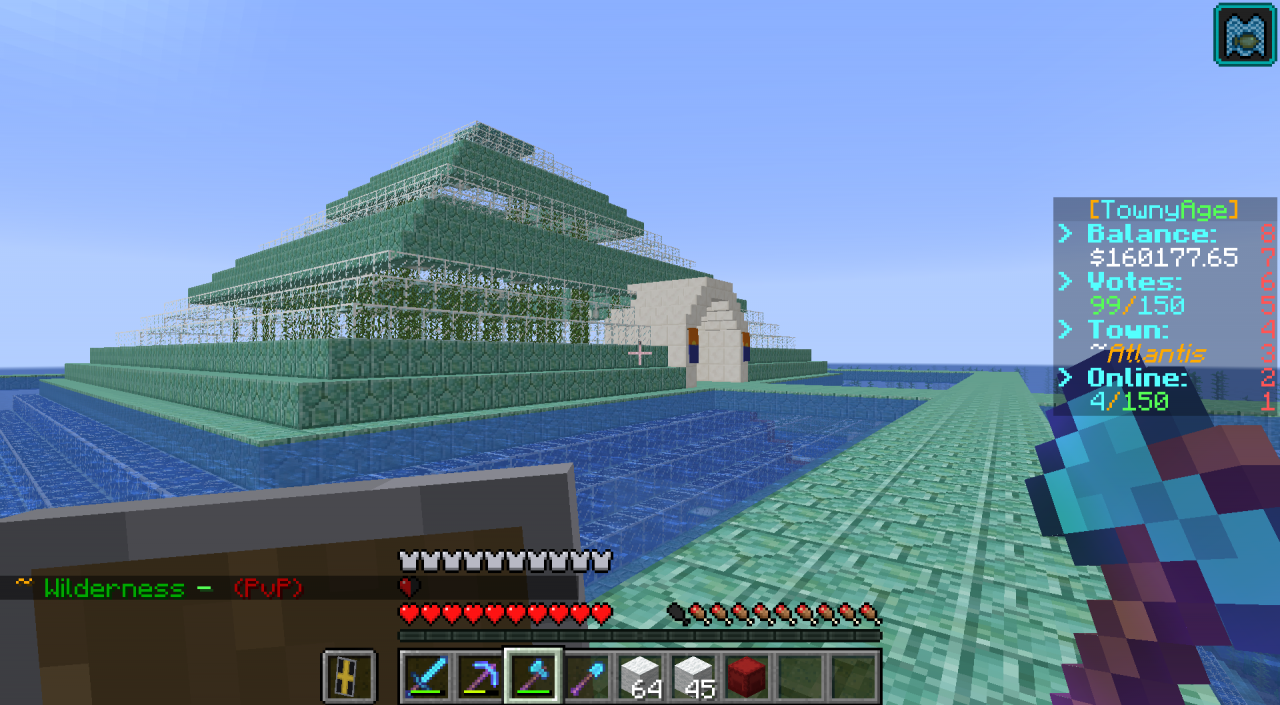 [SURVIVAL BUILD] Aquaradnis- My underwater pyramind Minecraft Map