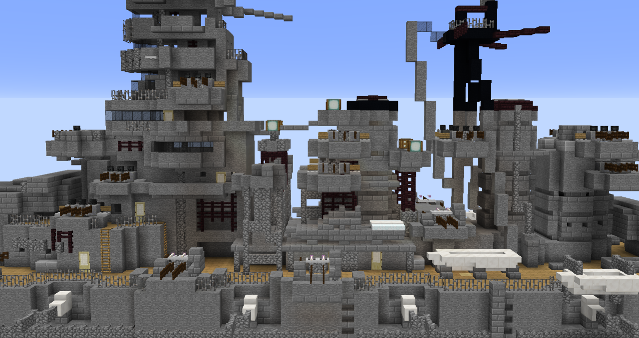 IJN Haruna 1:1 Scale Minecraft Map