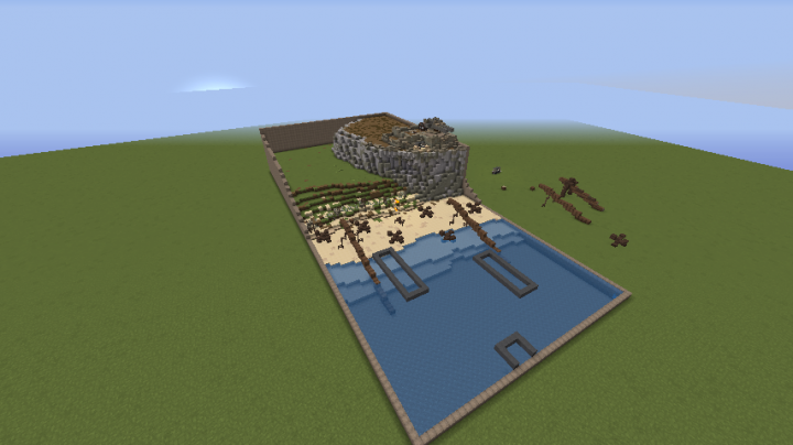 Normandy inspirated WW2 model Minecraft Map