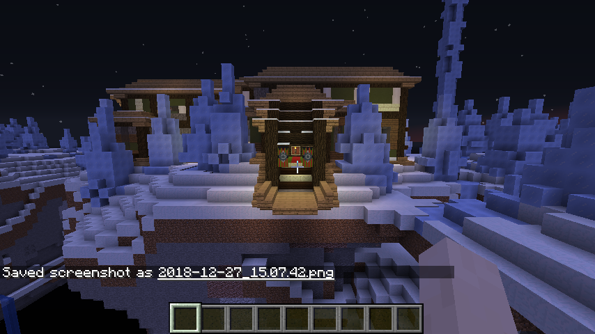 Small Winter Mansion Minecraft Map
