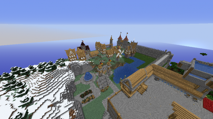 Mittelalter Stadt Minecraft Map