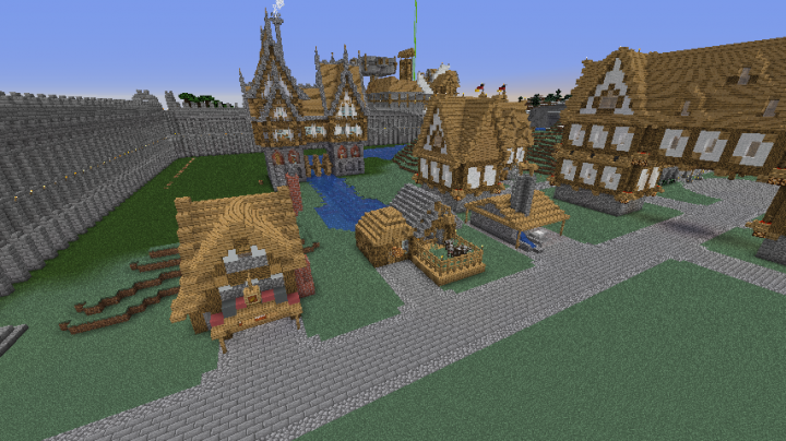 Mittelalter Stadt Minecraft Map