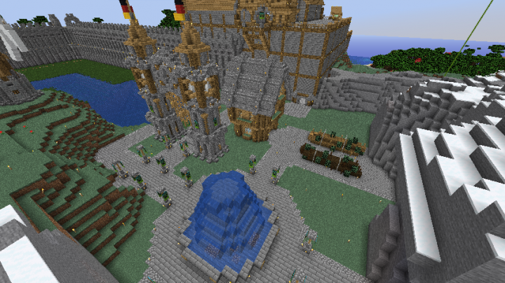 Mittelalter Stadt Minecraft Map