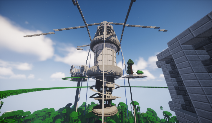Modern Skybase - In Survival Minecraft Map