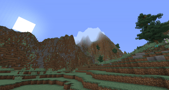 mountain terrain Minecraft Map